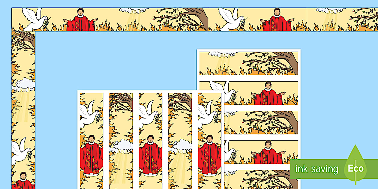 Pentecost Display Borders (teacher made) - Twinkl