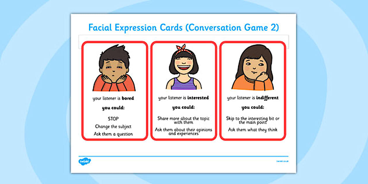 Conversation Game: Expression Cards - Twinkl