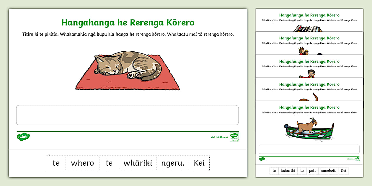 Hangahanga he Rerenga Kōrero (Teacher-Made) - Twinkl