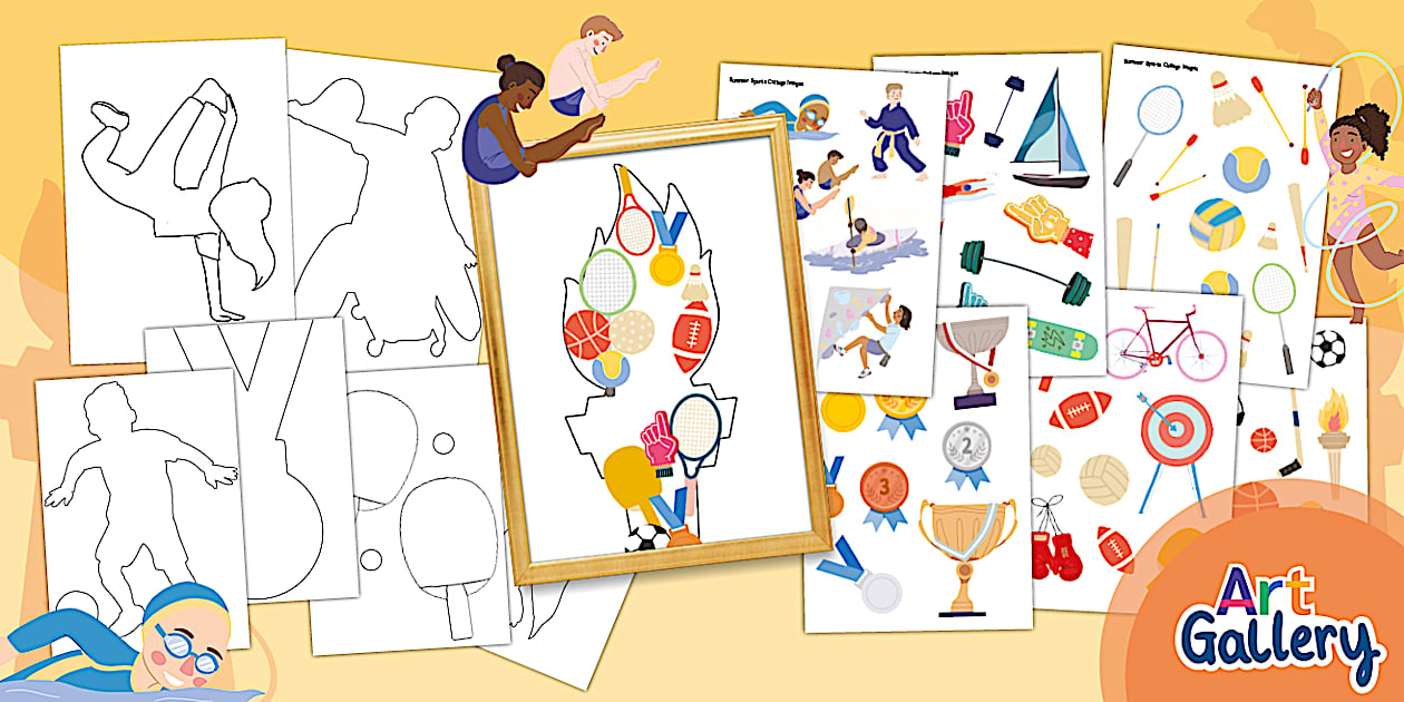 Summer Sports Collage | Twinkl Art Gallery (teacher made)