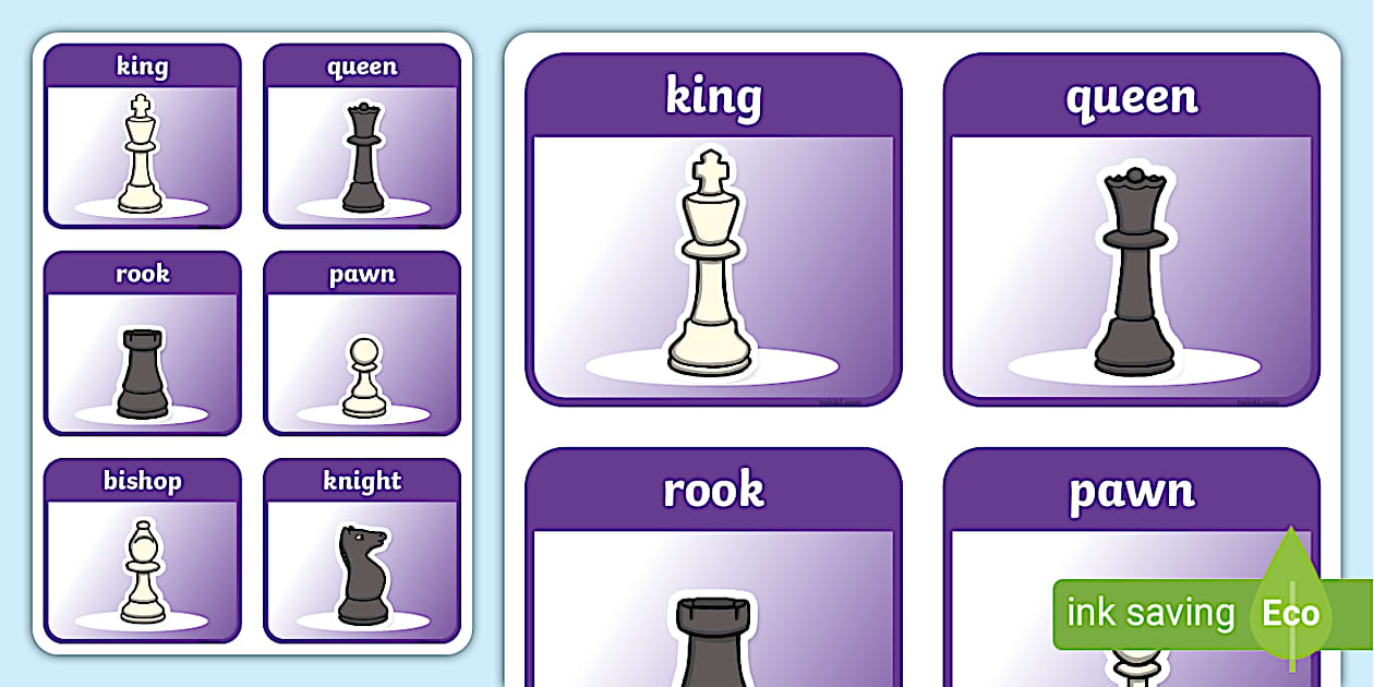 Chess Display Cards - Twinkl - KS1 (teacher made) - Twinkl