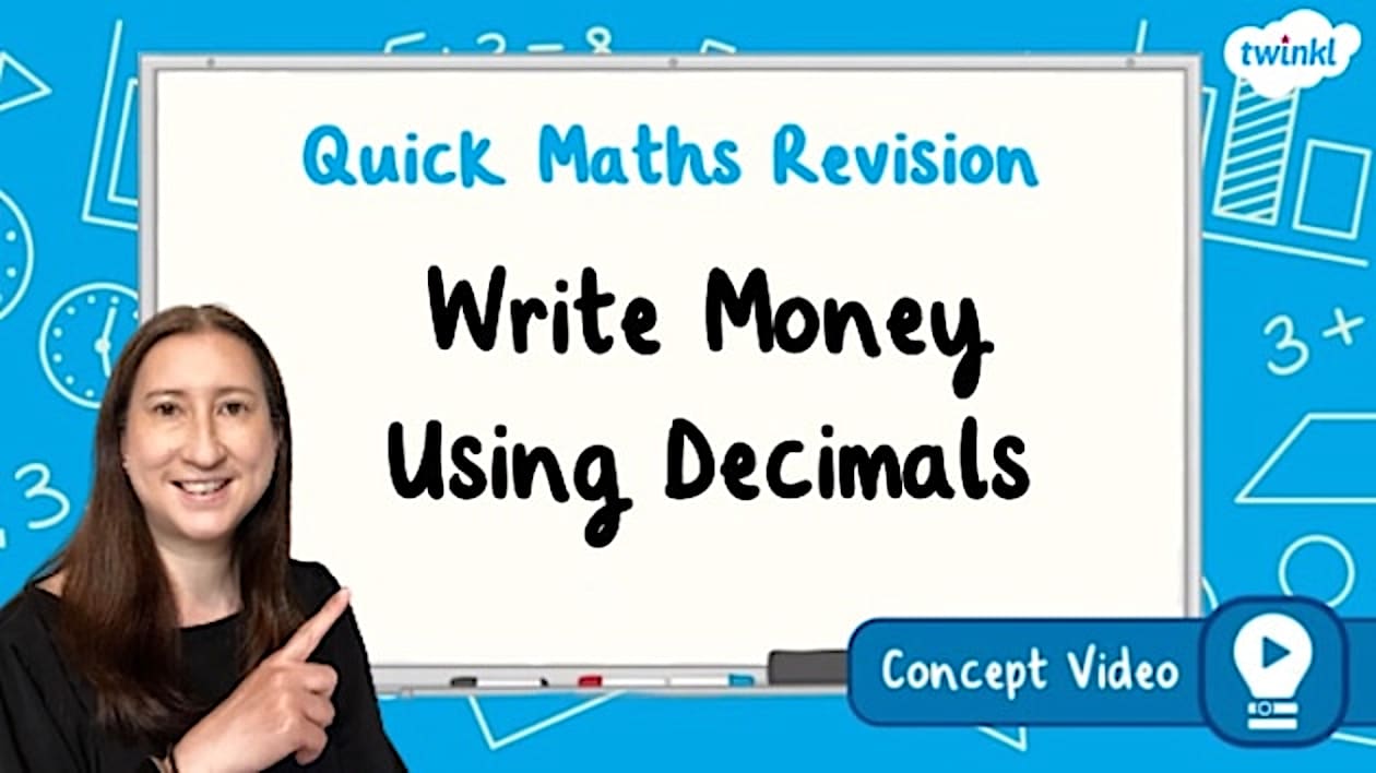 👉 Write Money Using Decimals | KS2 Maths Concept Video