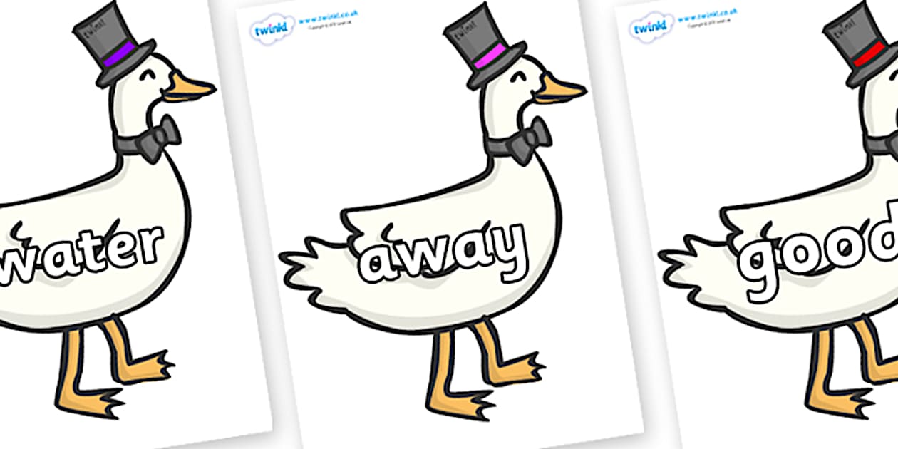 Cursive Next 200 Common Words on Goose (teacher made)