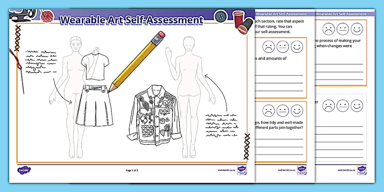 Wearable Art Student Self-Assessment