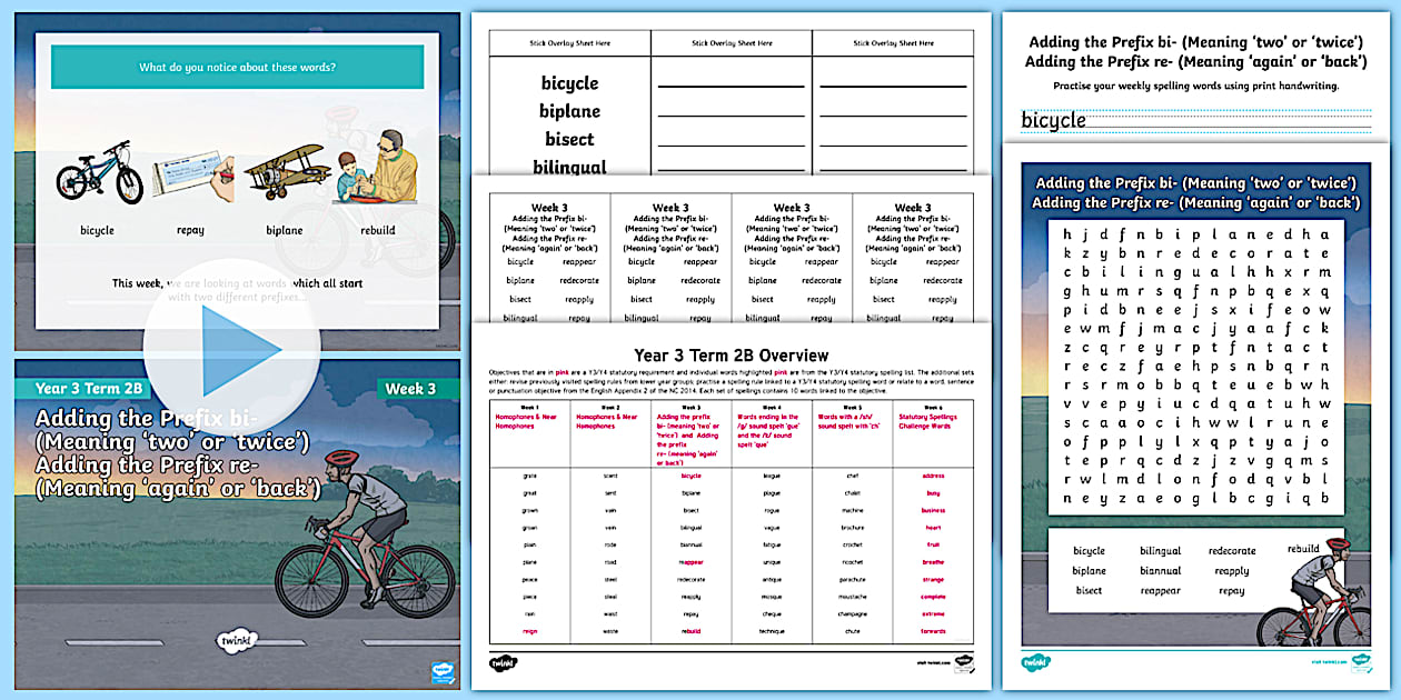 Year 3 Term 2B Week 3 Spelling Pack (teacher made) - Twinkl