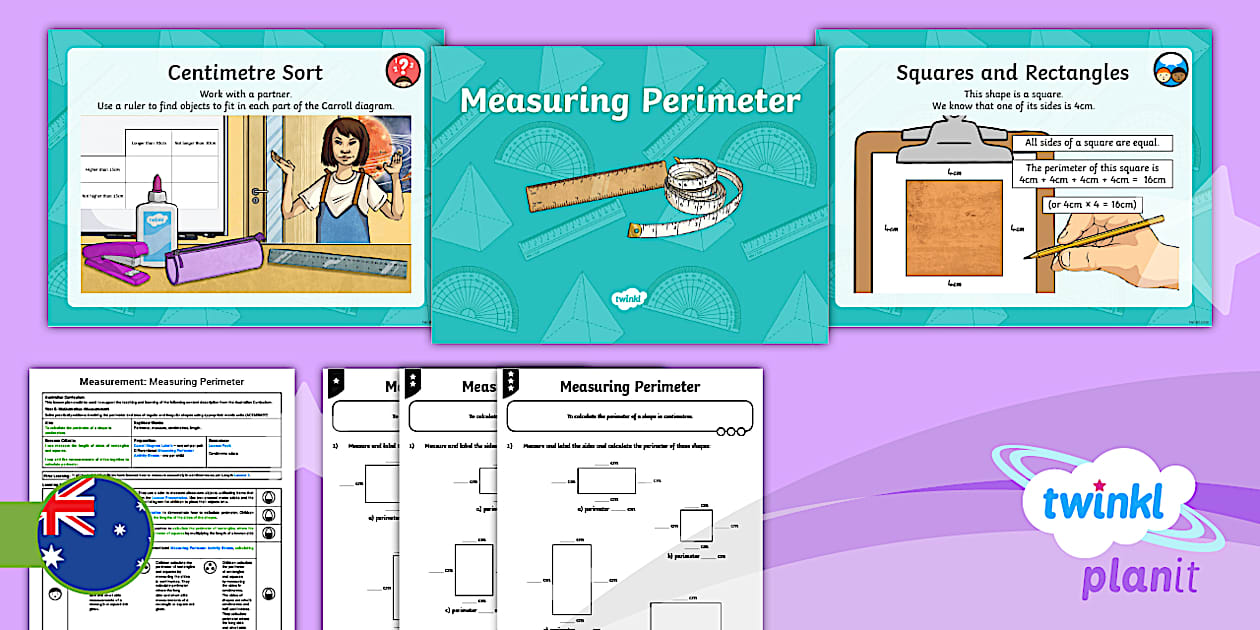 Year 5 Measurement: Measuring the Perimeter of 2D Shapes Lesson 1
