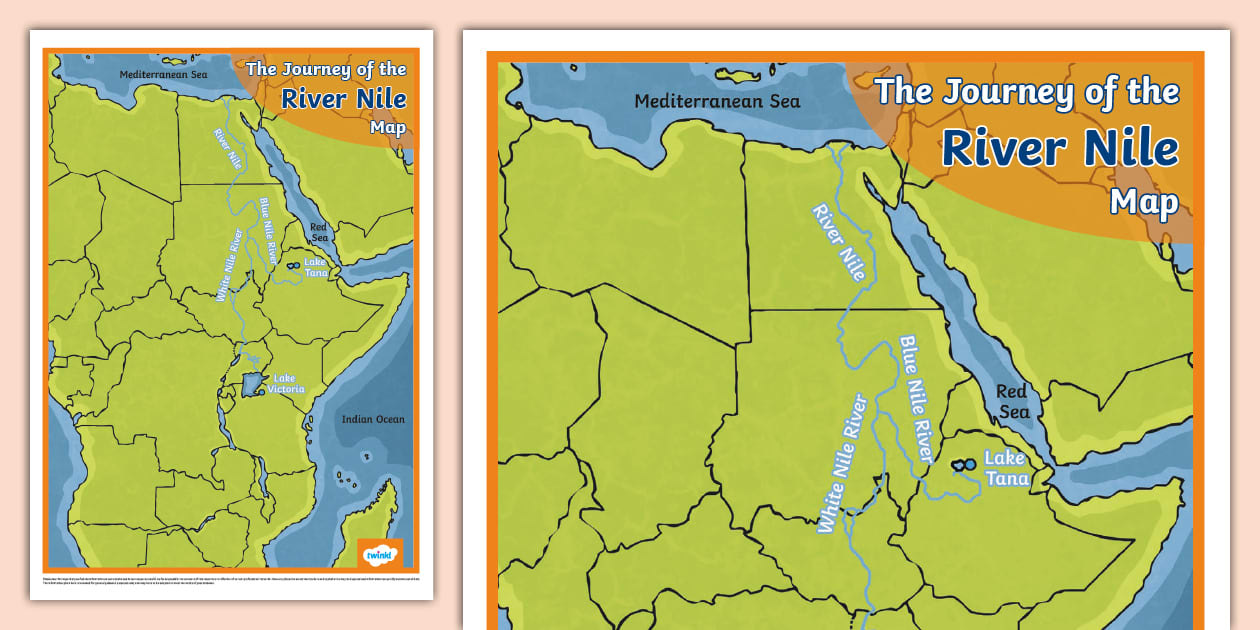 The Journey of the River Nile - Map of the River Nile