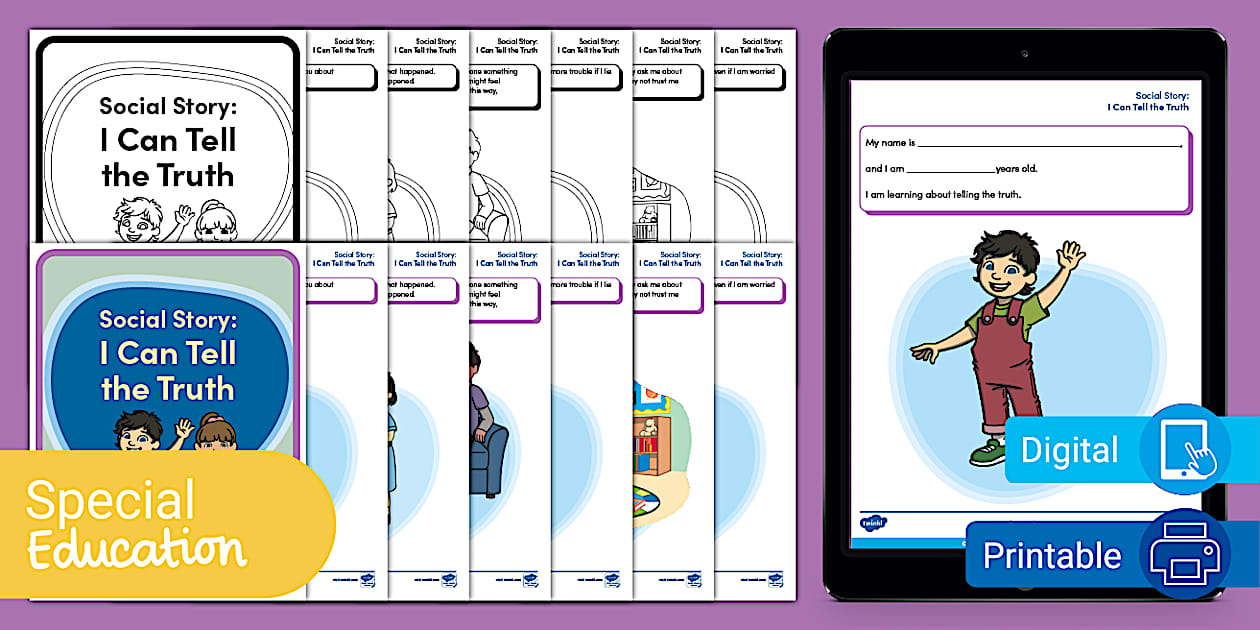 Social Story: I Can Tell the Truth for Special Education