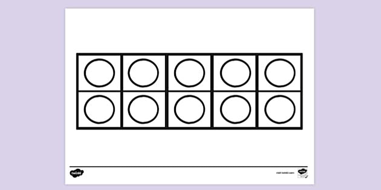 Ten Cube Bar Colouring Sheet Colouring | Colouring Sheets