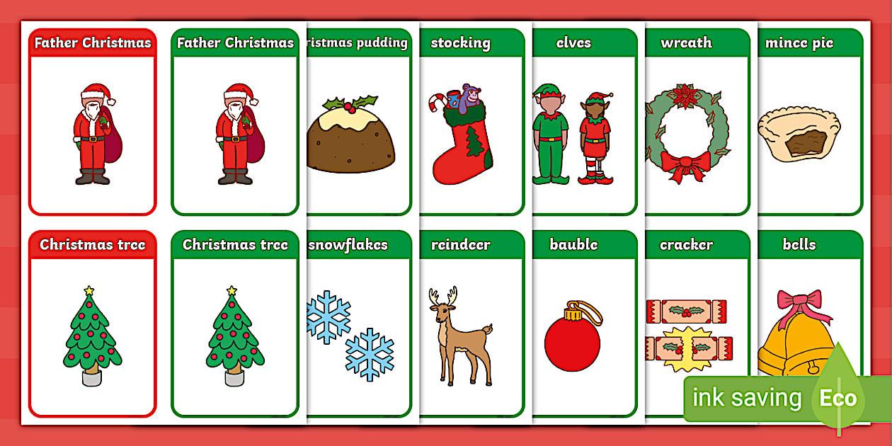 Christmas Symbols Matching Pairs Game | Twinkl Symbols
