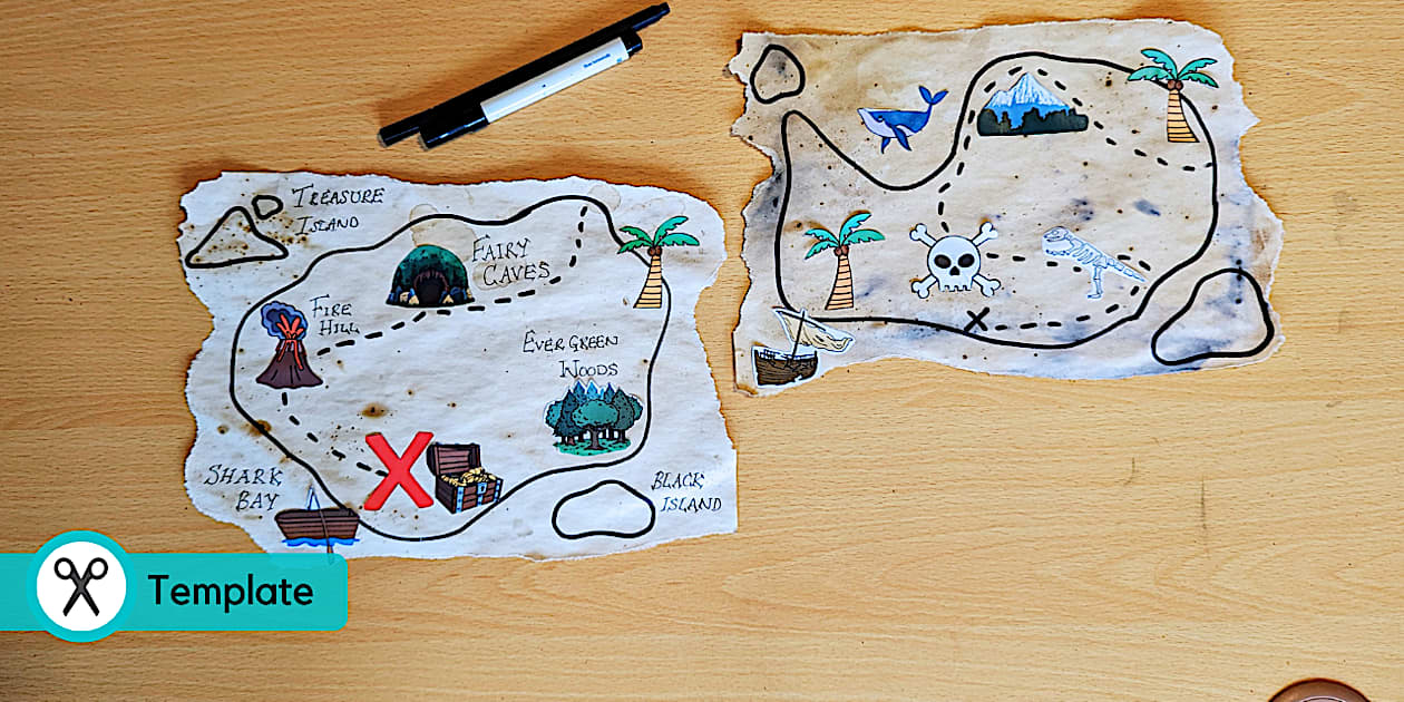 Treasure Map Craft | Pirate Crafts - Twinkl