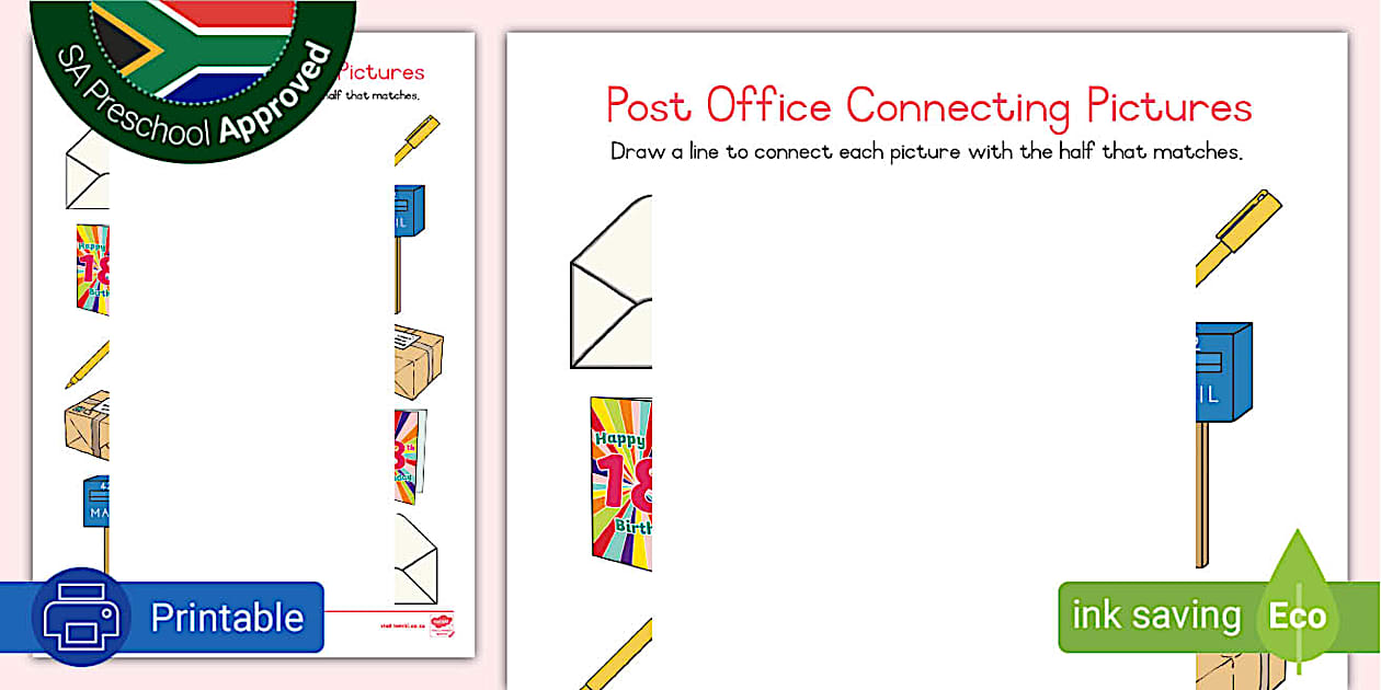 Post Office Connecting the Pictures Activity - Twinkl