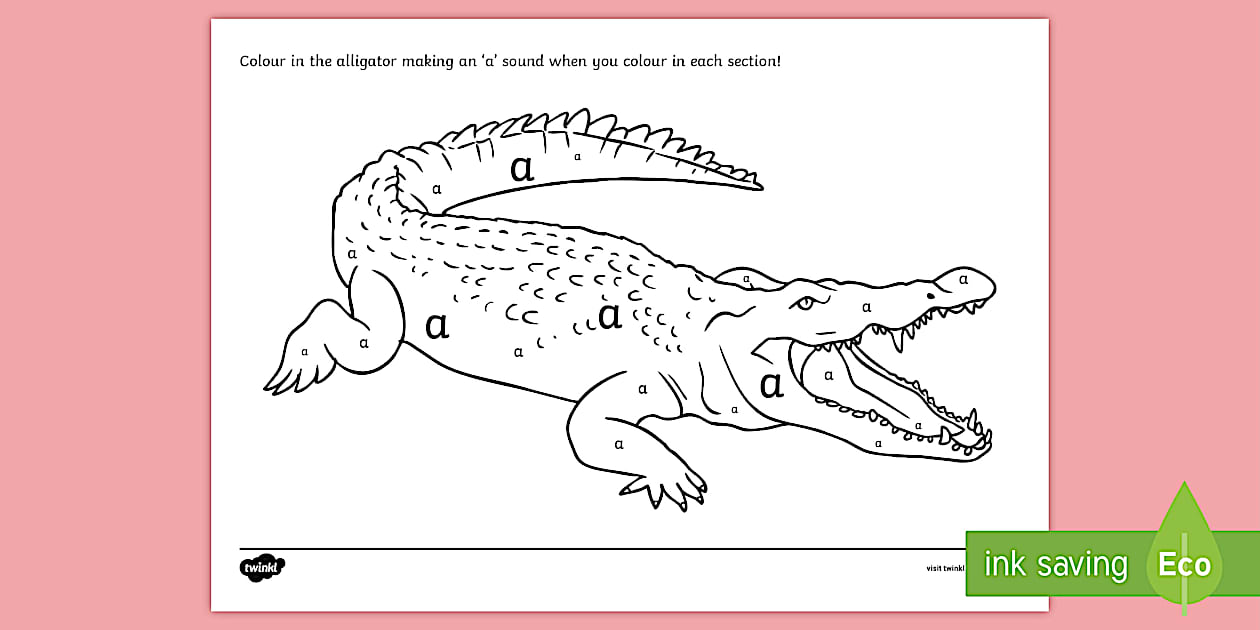 Initial A Sound Colouring Page (teacher made) - Twinkl