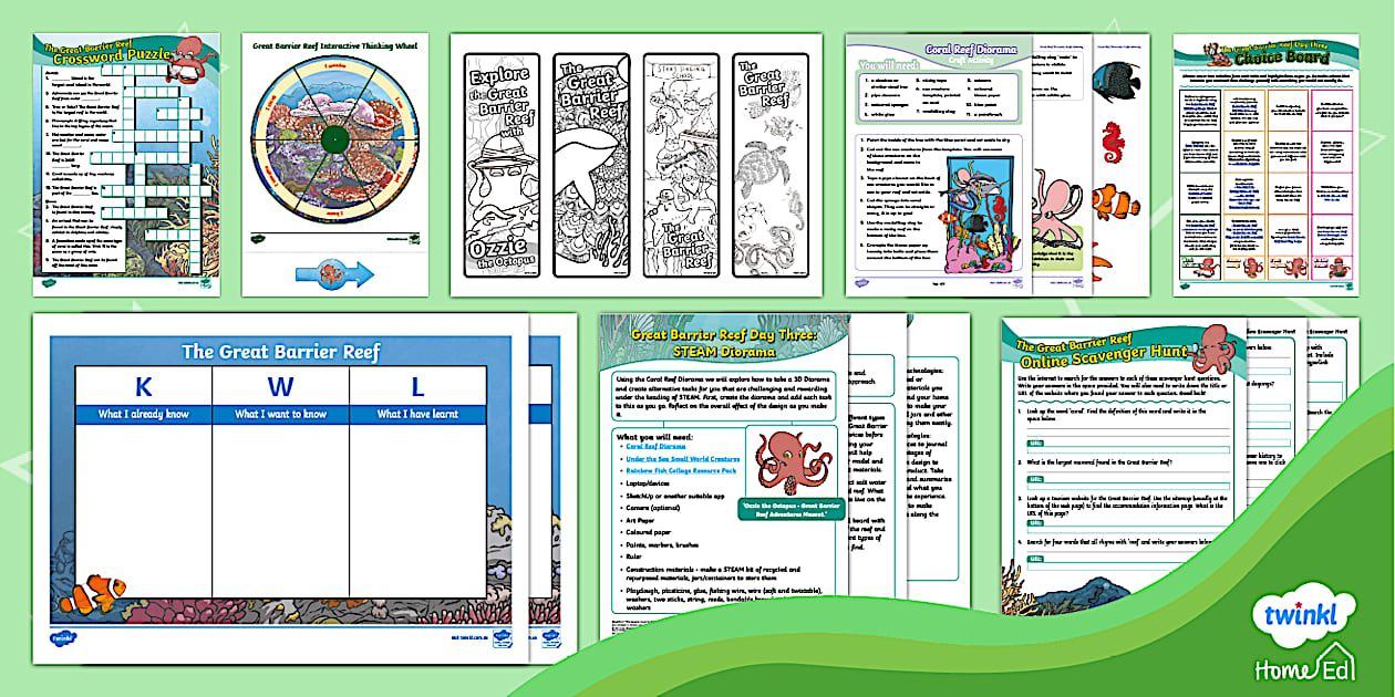 Great Barrier Reef Adventure: Day Three Resource Pack