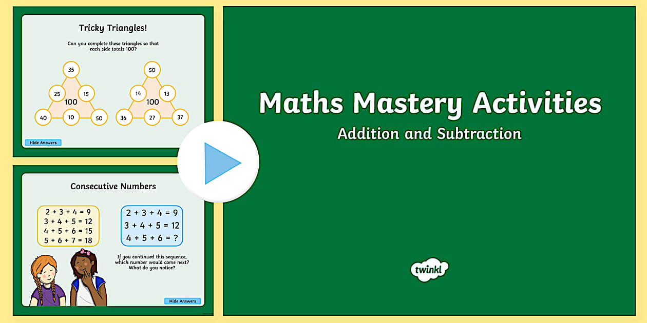 Year 2 Maths Mastery Add and Subtract Numbers PowerPoint