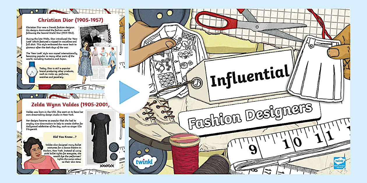 KS2 Influential Fashion Designers PowerPoint (teacher made)