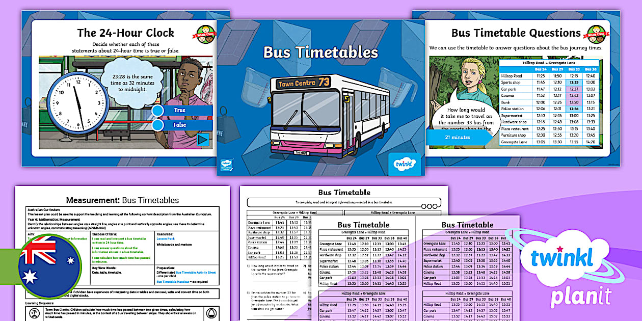Year 6 Measurement: Timetables Lesson 2 (teacher made)