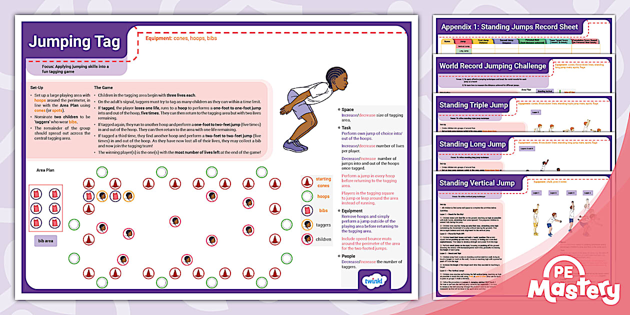 PE Mastery: Year 6 Athletics Activities Pack - Jumping