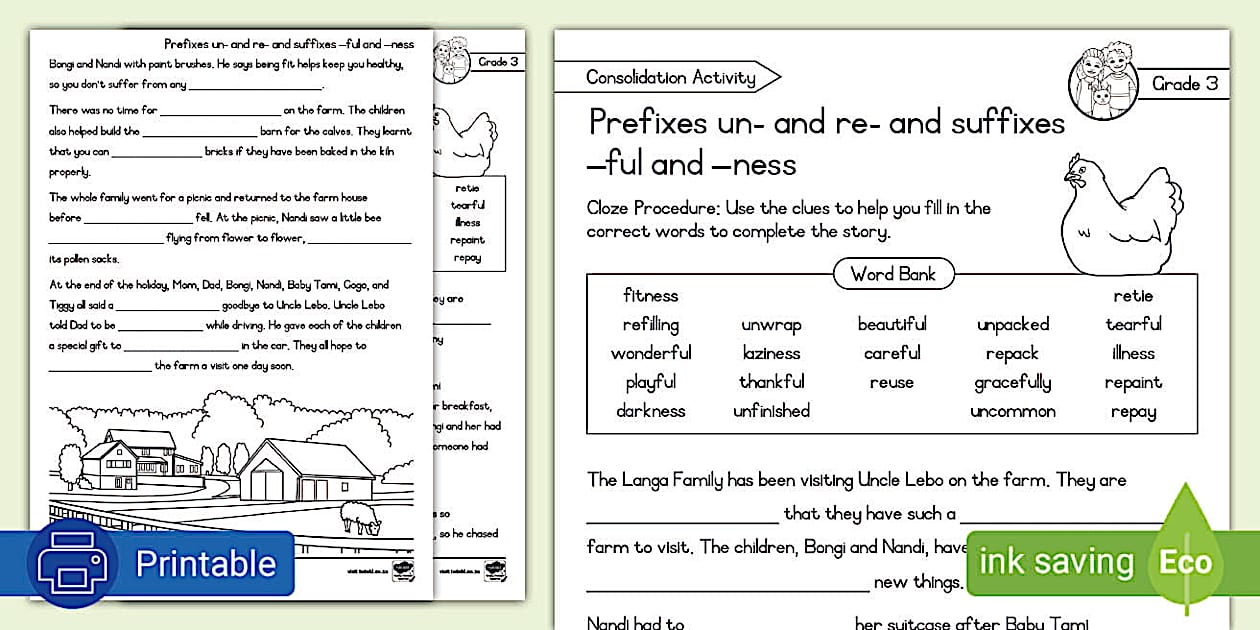 Prefixes And Suffixes Worksheets I Resource I Twinkl ZA