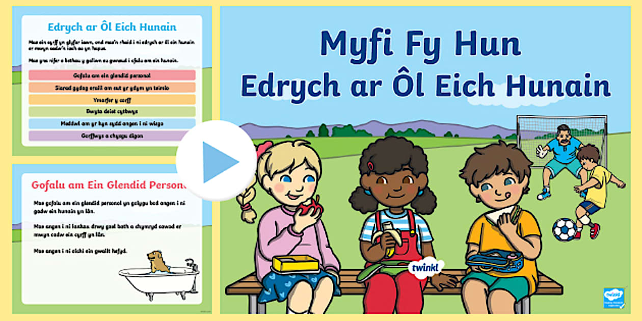 Pŵerbwynt Myfi Fy Hun: Edrych ar ôl Eich Hunain