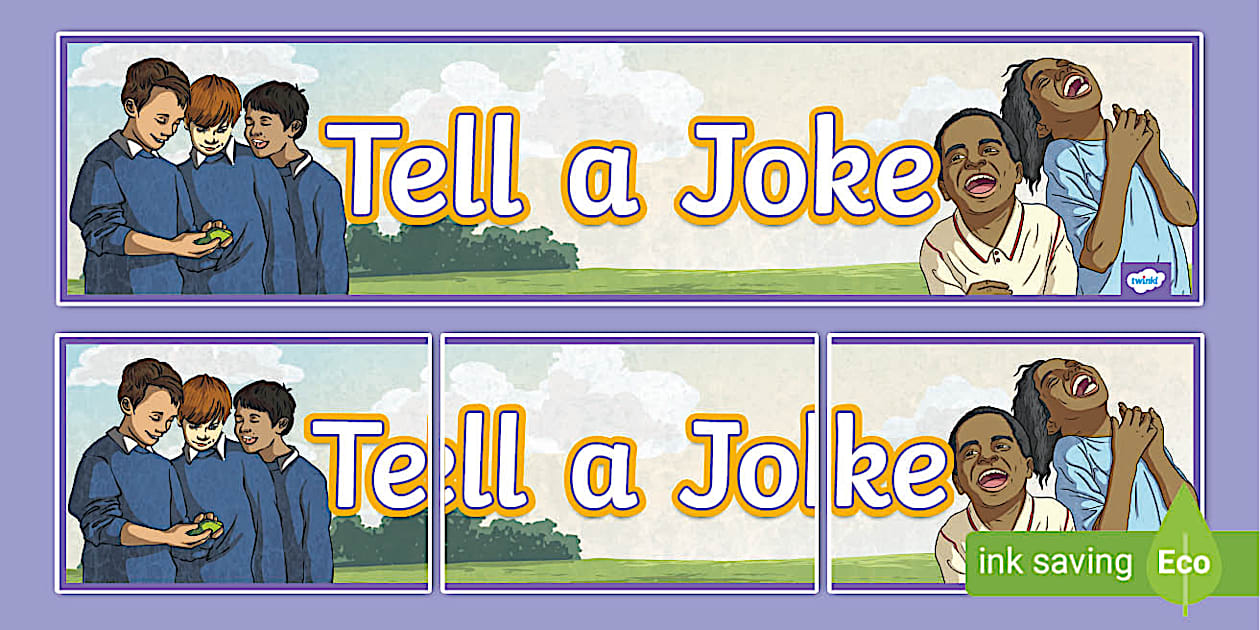Tell a Joke Display Banner (Teacher-Made) - Twinkl