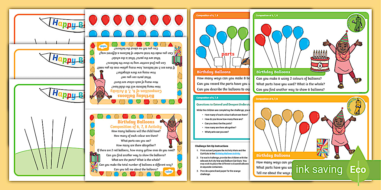 👉 Composition of 6, 7, 8 Chilli Challenges: Birthday Balloons