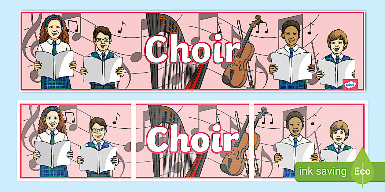 Choir Display Banner - School Clubs - KS2 (teacher made)
