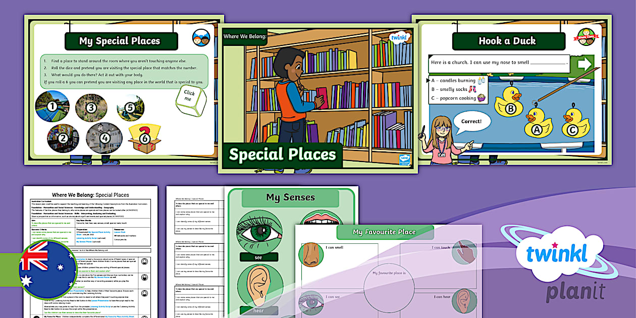 Foundation HASS Geography We Belong Lesson 5 Special Places