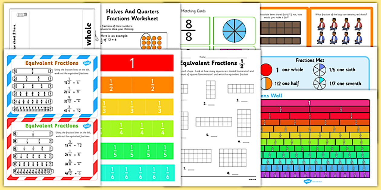 Top 10 Fractions Activity Pack (teacher made) - Twinkl