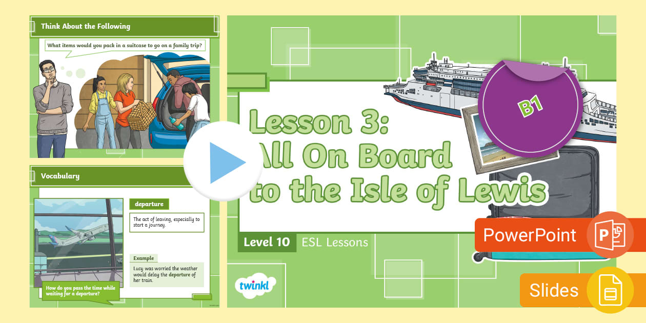 ESL Curriculum Level 10, Lesson 3 (Lehrer gemacht) - Twinkl