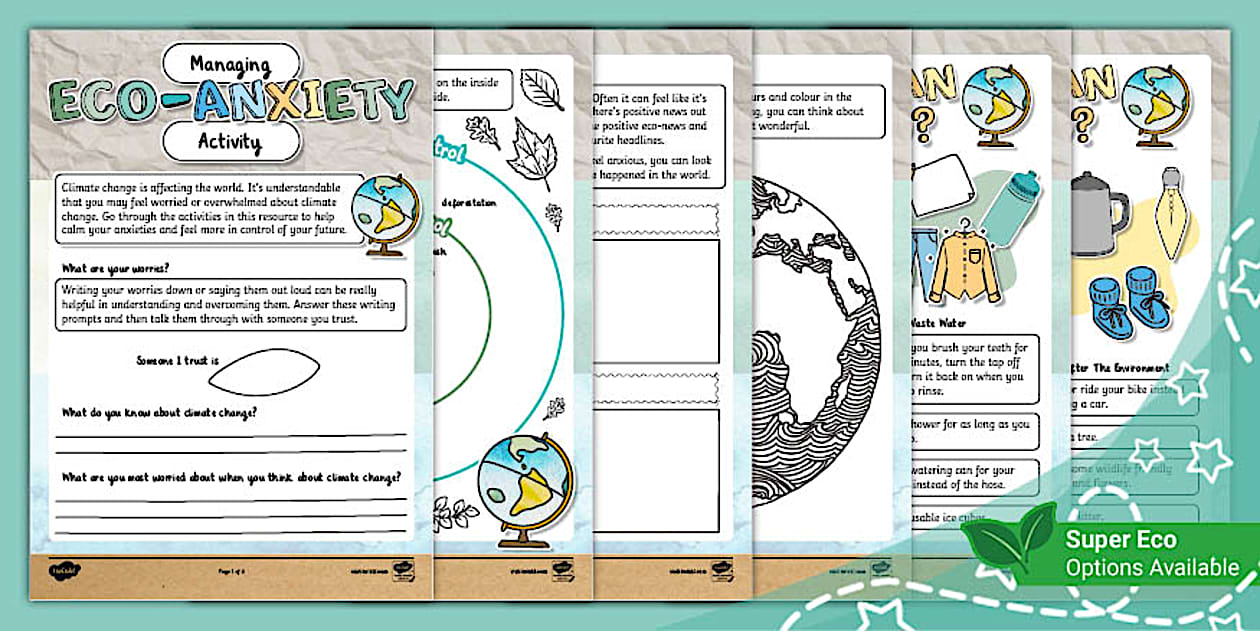 Managing Eco-Anxiety Activity (teacher made) - Twinkl