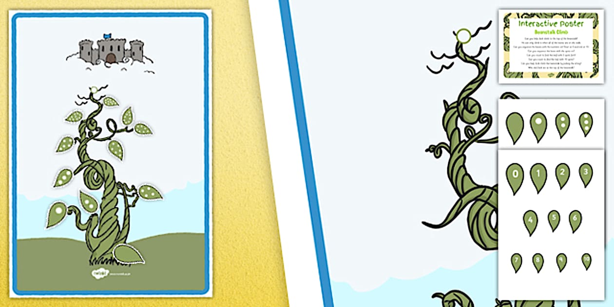 Beanstalk Climb EYFS Interactive Poster and Prompt Card Pack