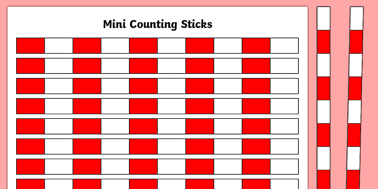 Mini Counting Sticks Support Resource | Counting Stick