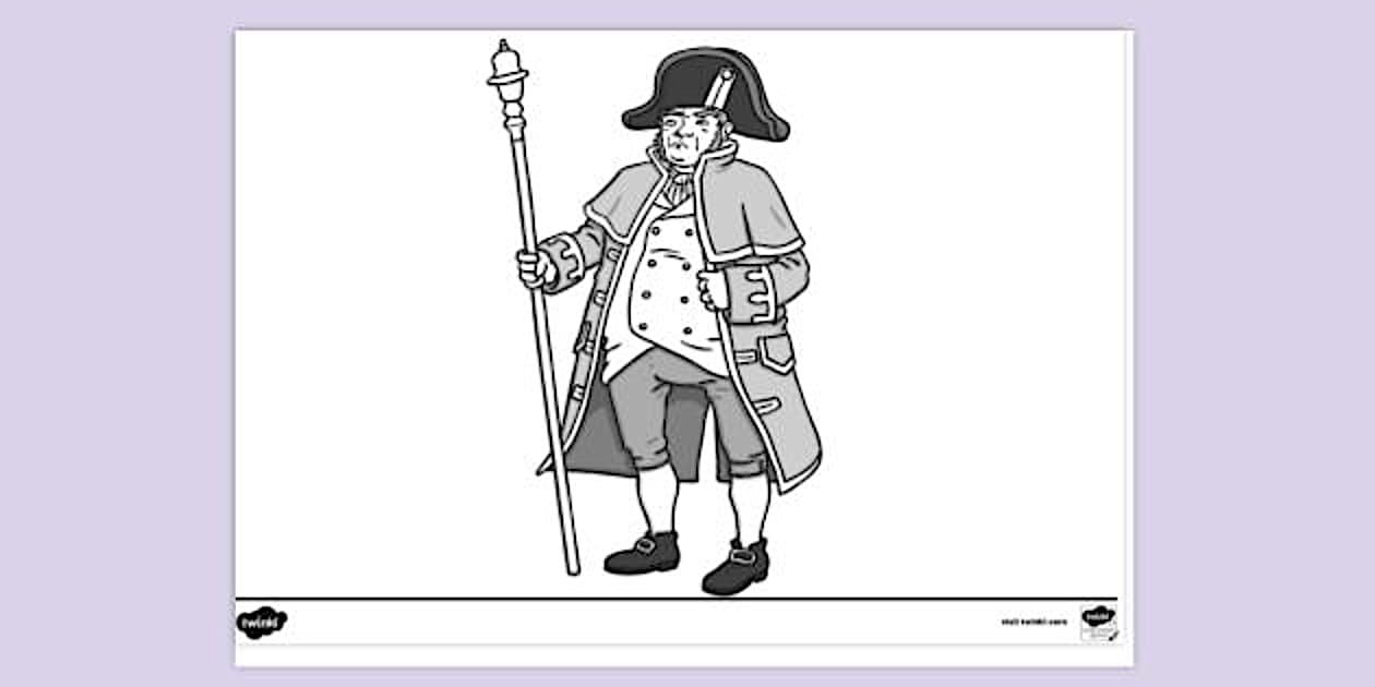 Mr Bumble Colouring Sheet