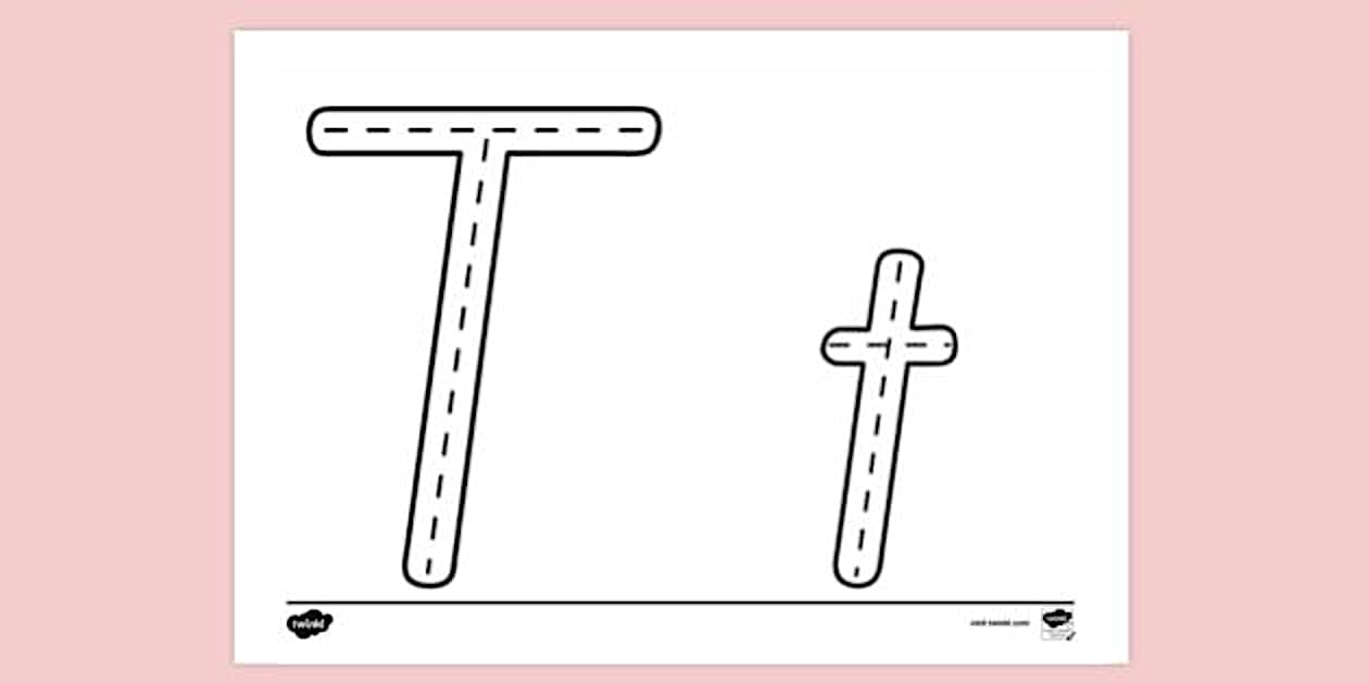 Letter T Colouring Page | Colouring Sheets (Teacher-Made)
