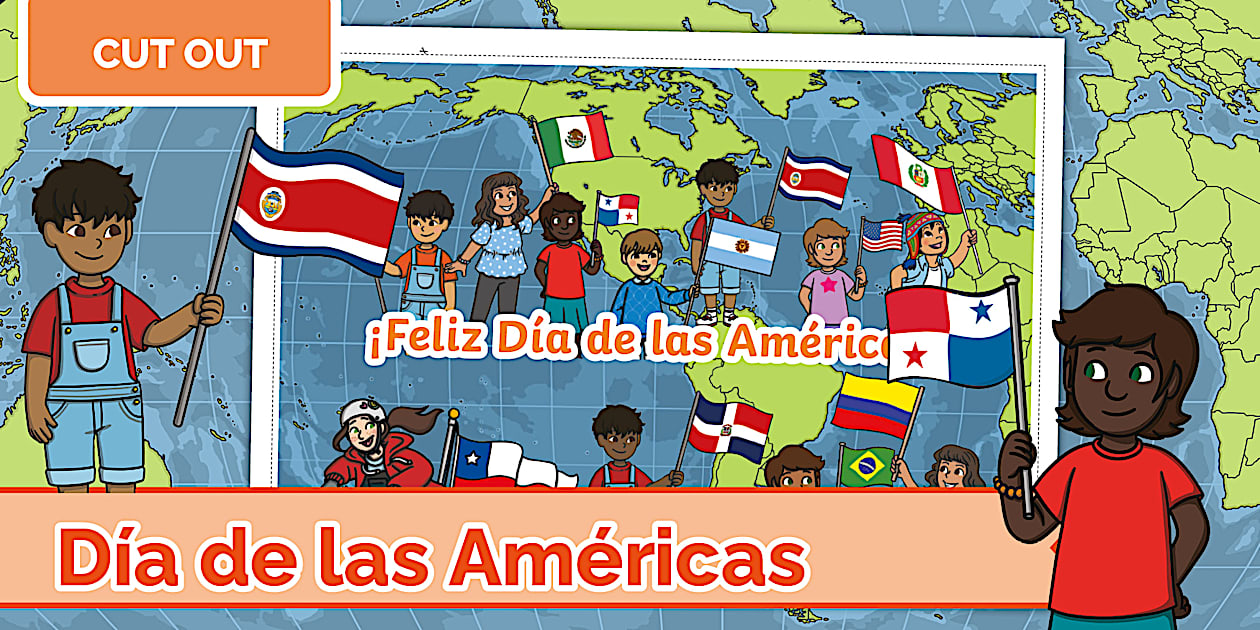 Dibujo: Día de las Américas | Recursos Educativos Twinkl