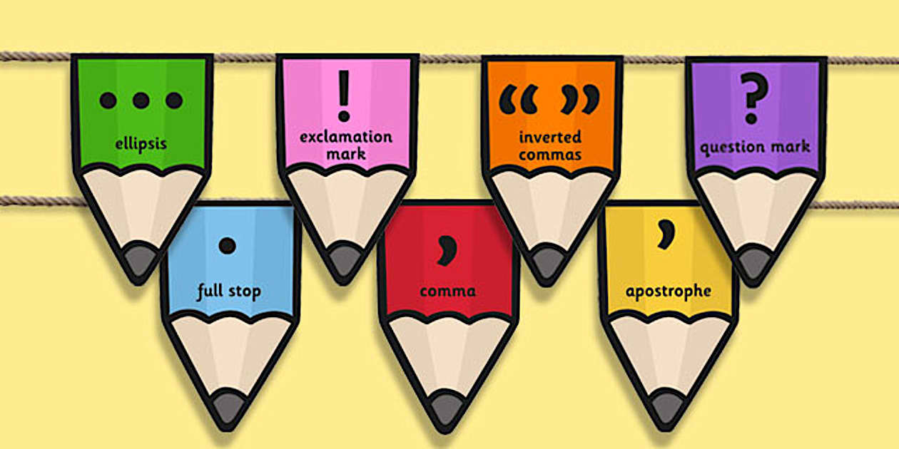 Punctuation Pencils Bunting | Primary Resources - Twinkl