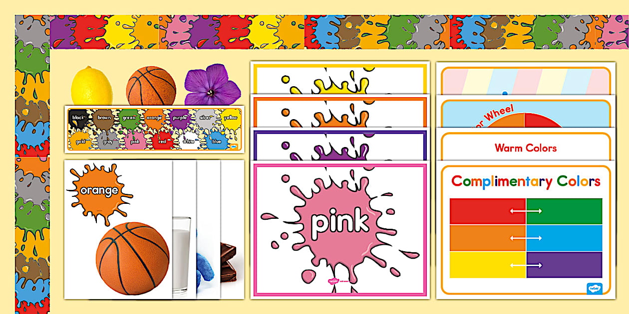 Bright Bulletin Board Colors Decor Pack | Twinkl USA