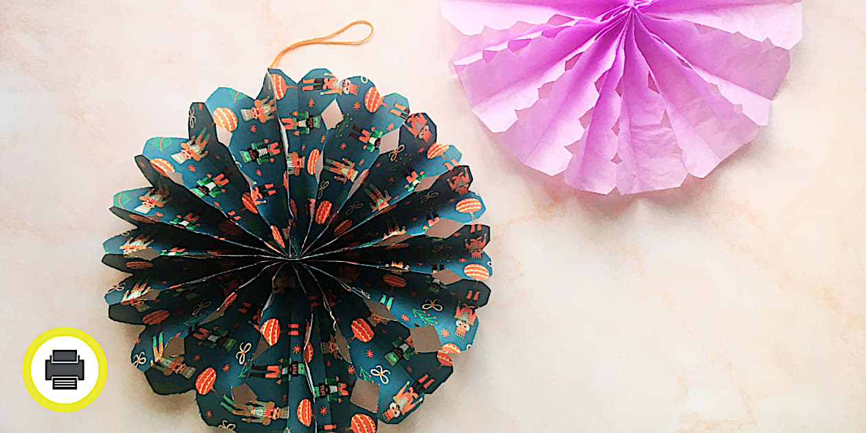 Wrapping Paper Snowflake - Christmas activities - Twinkl