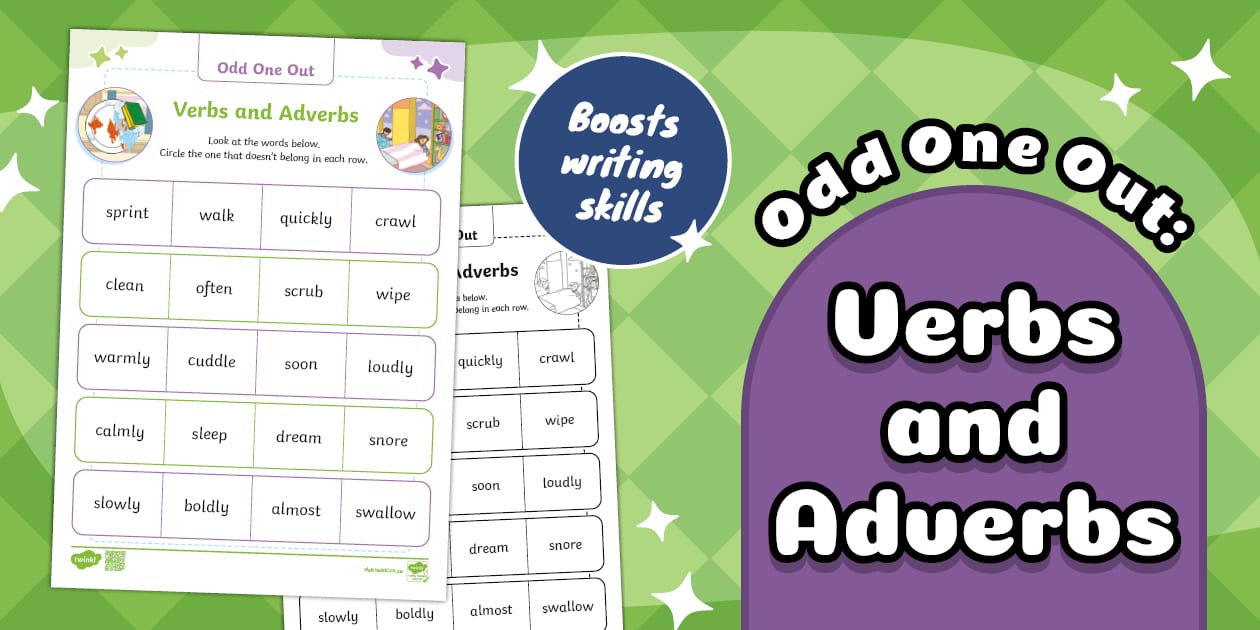 Foundation Phase - Home Language - Odd One Out: Verbs and Adverbs ...