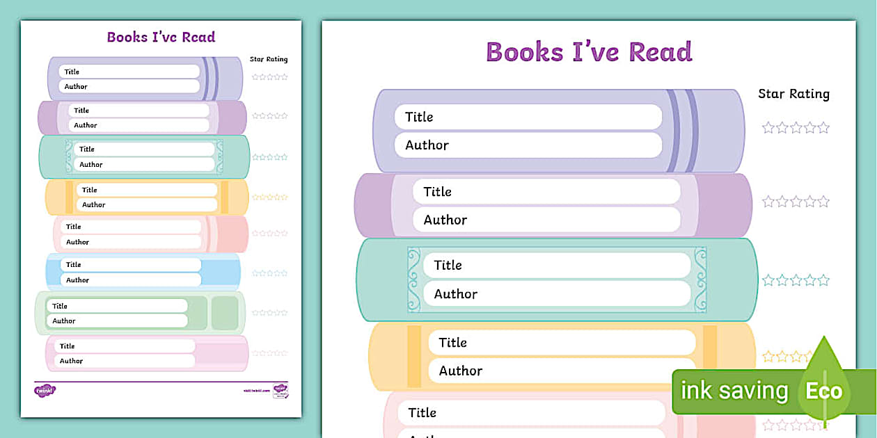 Books I've Read Activity Sheet (teacher made) - Twinkl
