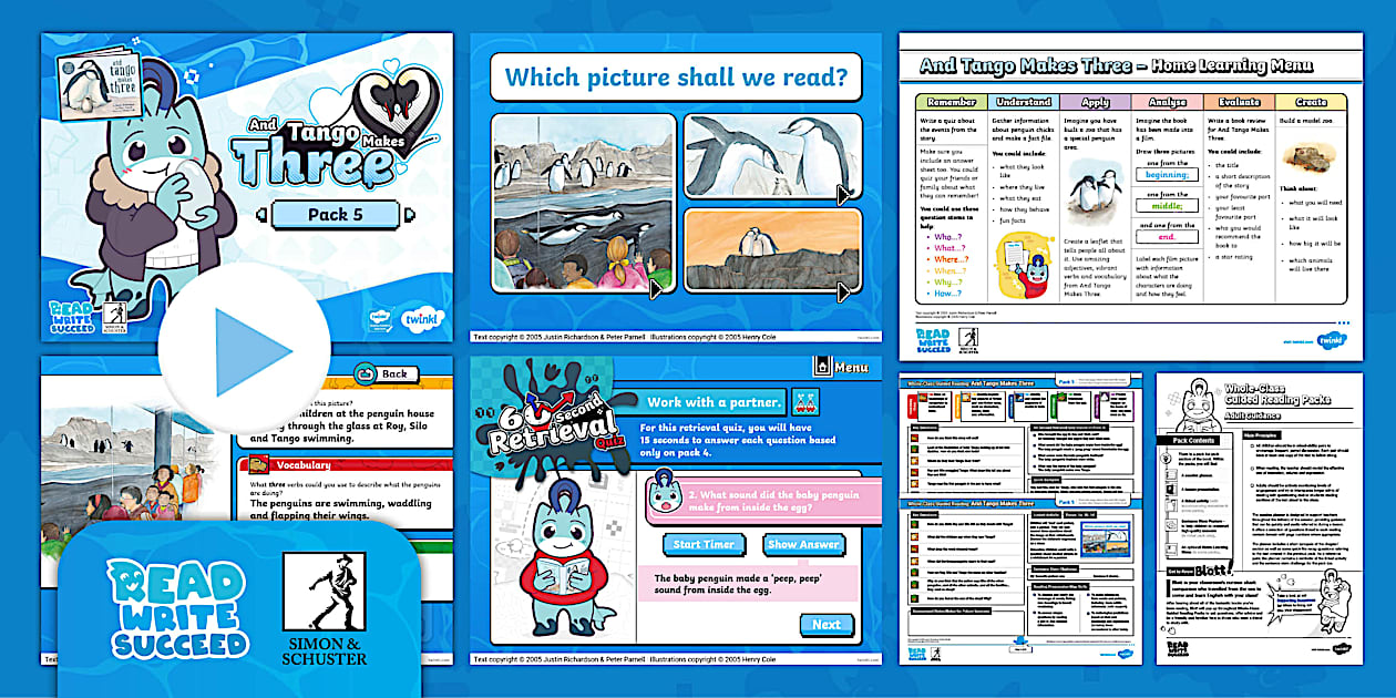 FREE! - And Tango Makes Three Whole-Class Guided Reading Pack 5 [Y2]
