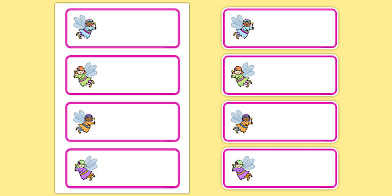 👉 Fairy Address Labels | Peg Labels | Twinkl - Twinkl