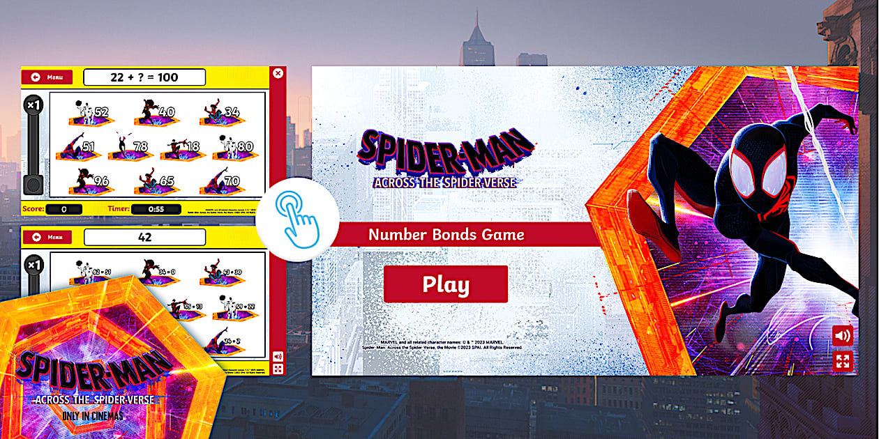 FREE! - Spider-Man™: Number Bonds Game (teacher made)