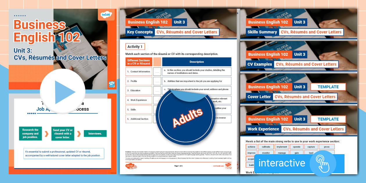 ESL Business English 102: Unit 3 (Teacher-Made) - Twinkl