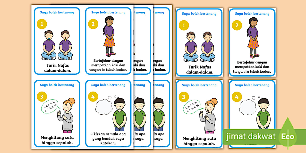 Kad Imbasan Pengurusan Kelas- "Saya Boleh Bertenang"