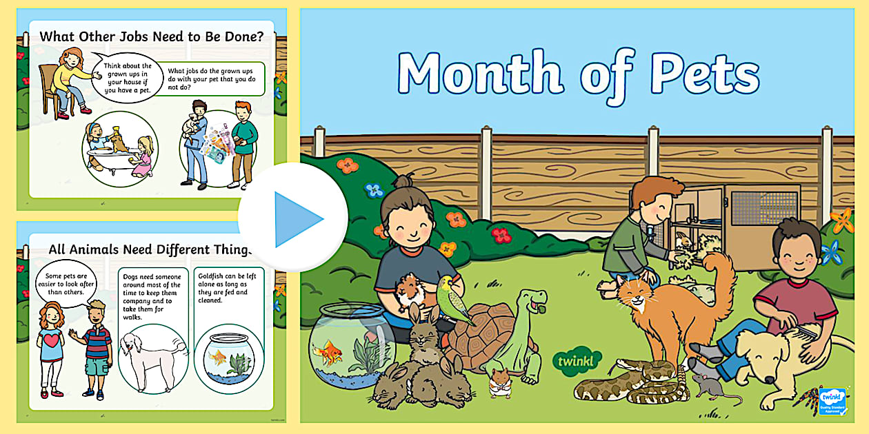 National Month of Pets PowerPoint (teacher made) - Twinkl