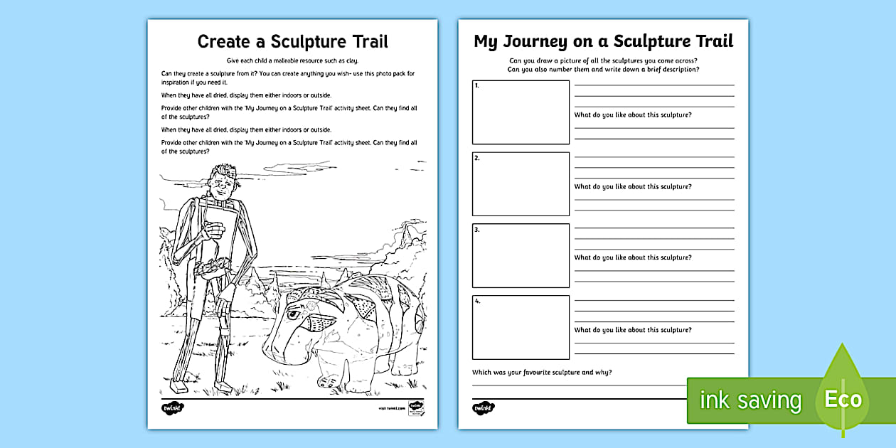 Editable Create a Sculpture Trail Activity (teacher made)
