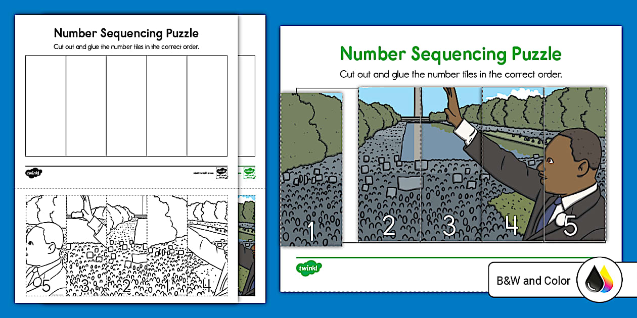 Martin Luther King Jr. Sequencing Activity | Twinkl - Twinkl