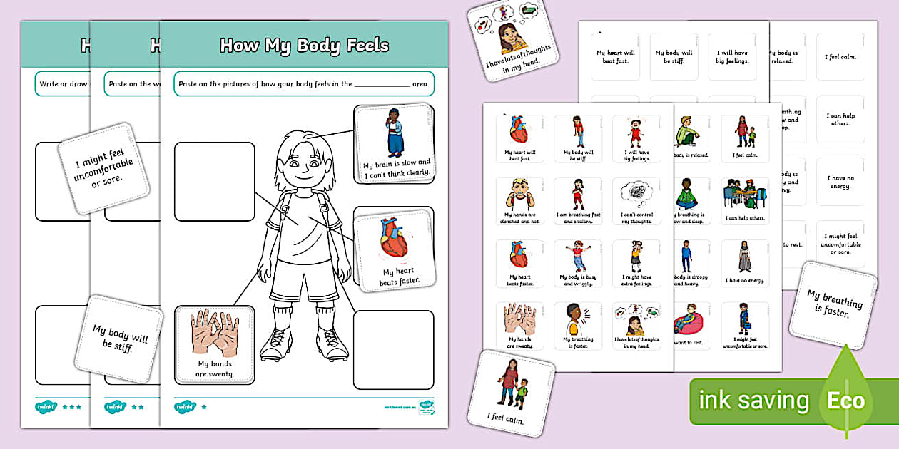 Areas of Regulation: My Body Differentiated Worksheets